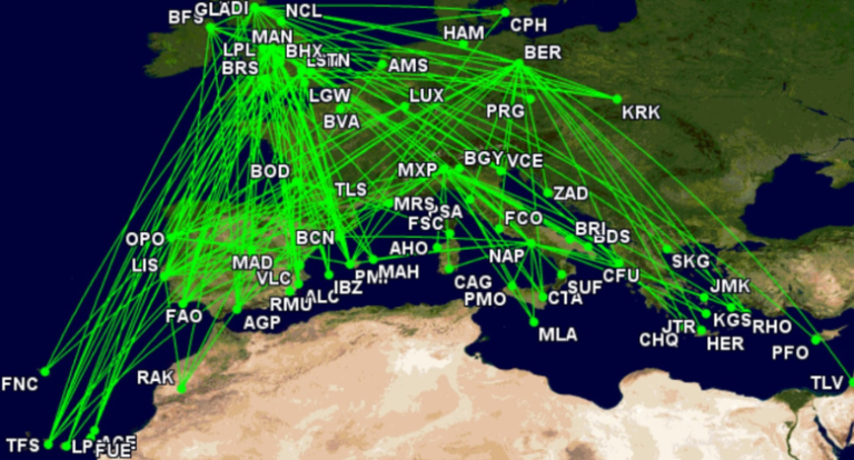 Ryanair faces easyJet on just 173 of 2,400+ June routes; most extensive ...