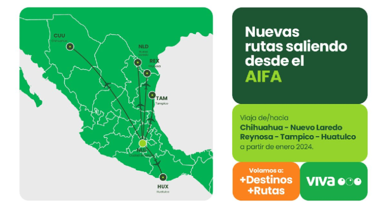 New Routes of the Day – Americas (8 January 2024): Vivaaerobus’ new ...