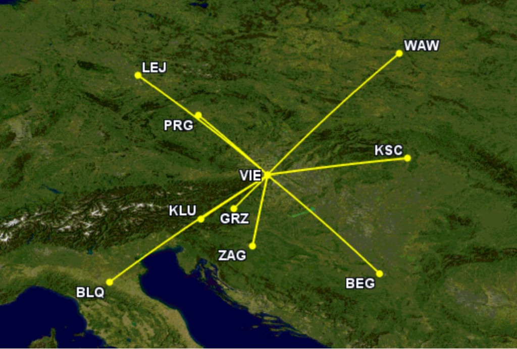 BRA has 14 ATR 72s and 19 routes until June; the longest is 1,400+ kms ...