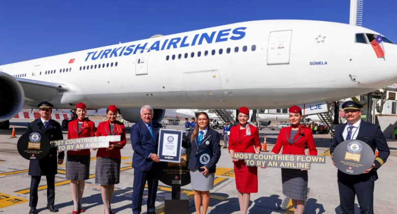 Turkish Airlines serves 285 destinations in 122 countries; 5 nations ...